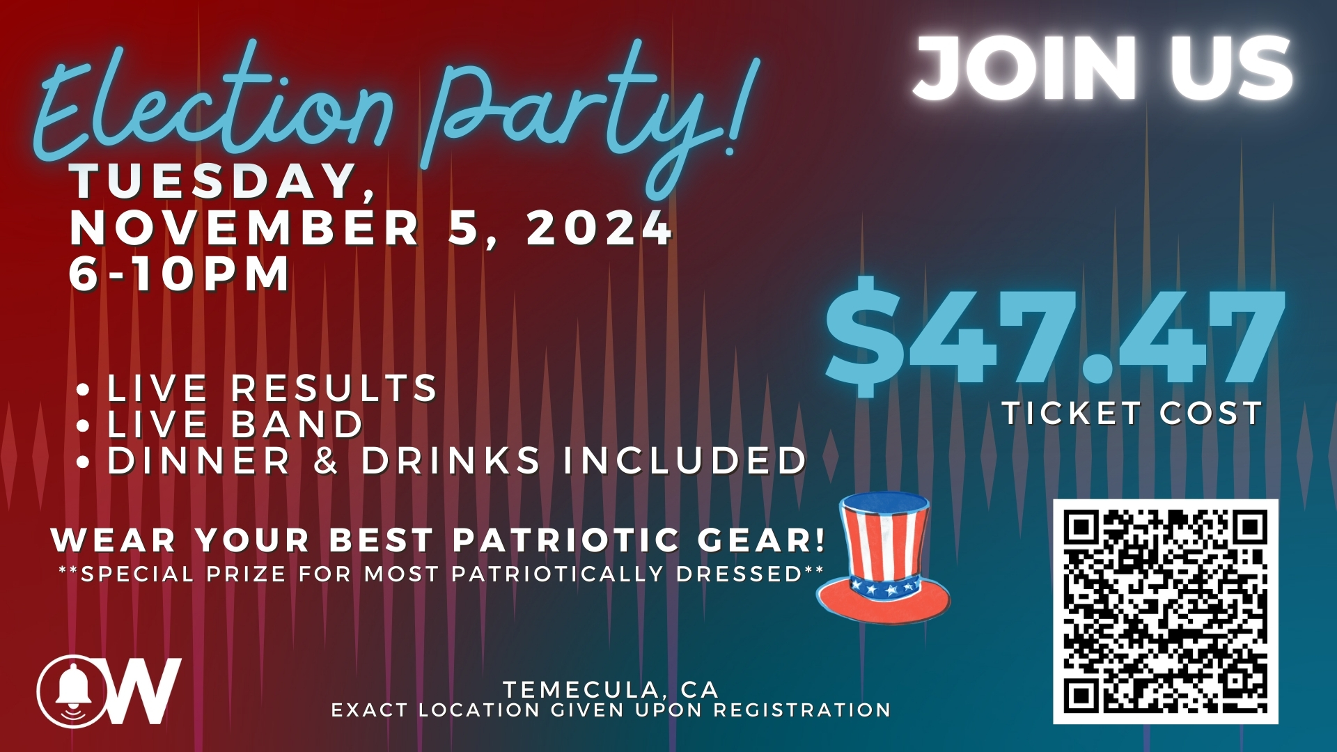 Individual Tickets - Election Party 2024 - Tim Thompson's Our Watch